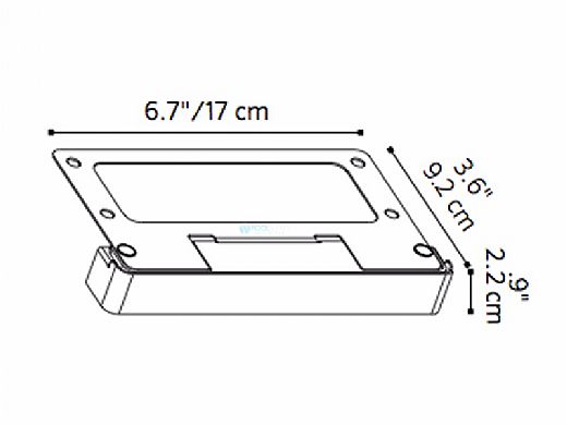 National Pool Tile 2" x 6" Solids Mud Cap | Saphire Non Skid | BG586 ...