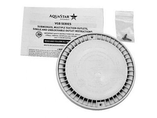 AquaStar 8 inch Low Profile Anti Entrapment Suction Outlet Covers and ...