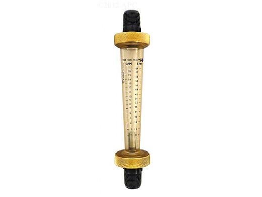 Pentair Letro Small Body Flow Meter 2-16 GPM .75" Nylon Threaded End ...