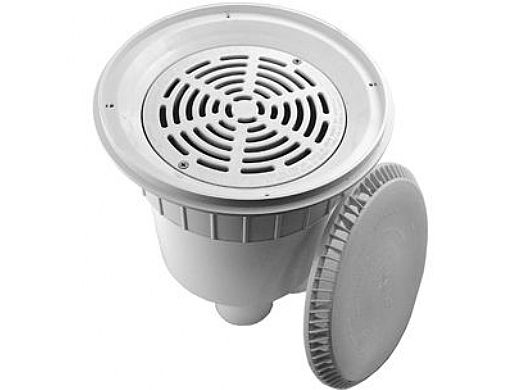 AquaStar 10" Anti Entrapment Outlet Cover with Dual Port 2 1/2" Spigot ...