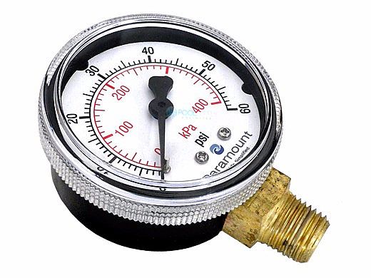 Paramount Pool and Spa Pressure Gauge for Water Valve | 005-302-3590-00 ...