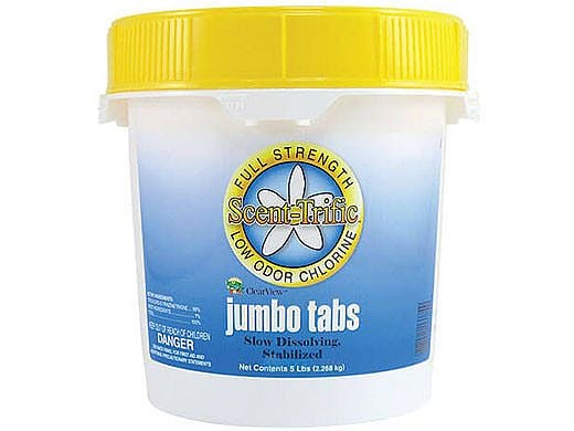 ClearView 3" Jumbo Scent-Trific Wrapped Chlorine Tabs | 5 LB ...