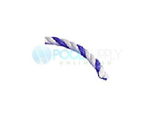 Pool Rope 3/4" White & Blue | Sold per Foot | 10352 | Pool Supply Unlimited